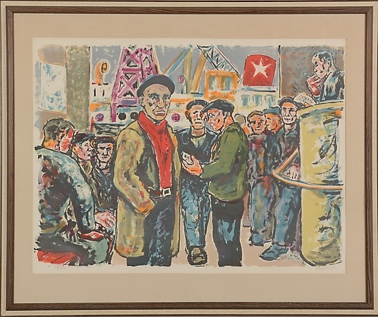 ALBIN AMELIN. Color lithograph. Art - Engravings & Prints - Auctionet