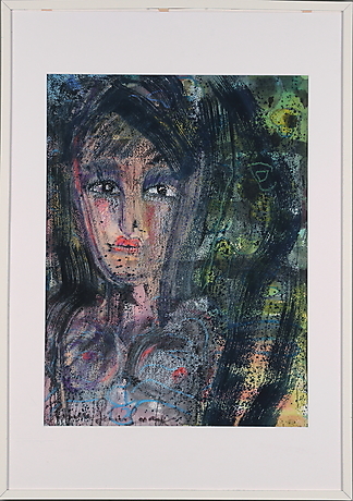 BIRGITTE SÖNDERGAARD. mixed media, signed. Art - Paintings - Auctionet