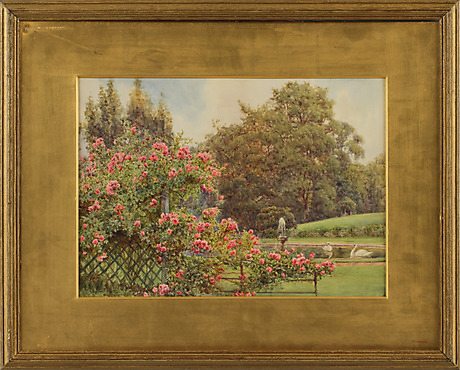 ERNEST ARTHUR ROWE. Watercolor, signed. Art - Paintings - Auctionet
