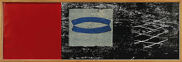 PEDER JOSEFSSON. "Lou-lan II", puupiirros, signeerattu ja numeroitu 30/ ...