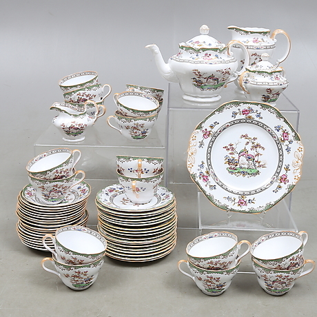 TEA SET, 39 pieces, porcelain, "Eden", Spode Copeland's England, 1900s ...