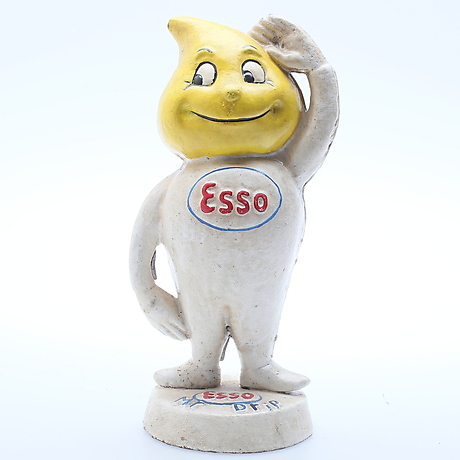 FIGURINE, cast iron, Esso, Mr Drip, late 20th century. Silver & Metals ...