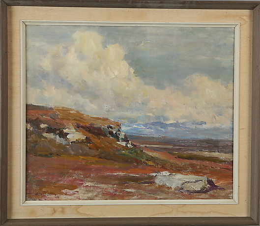 JOHAN BLADH. Mountain landscape, oil on canvas, signed and dated -63 ...