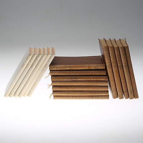 BOOK BINDING, 6 + 6+ 6 pcs. Among others Esaias Tegner and Johan Ludwig ...