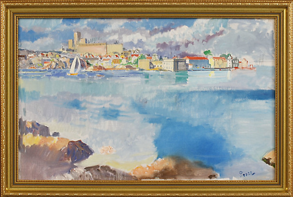 MARTIN POSER. Marstrand view, oil on canvas, signed. Art - Paintings ...