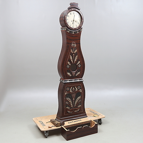 Reloj de PISO, plebeyo, mecanismo de relojería marcado Mora, siglo XIX ...