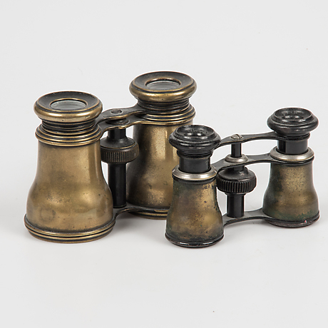 BINOCULARS, 2 pieces, early 20th century. Photo, Cameras & Lenses ...