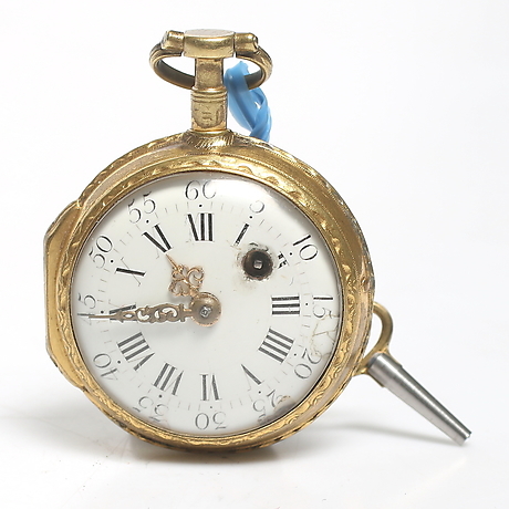 POCKET WATCH, 18k gold, en deux couleurs, Romilly, Paris, 18th century ...