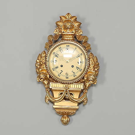 WALL CLOCK, roko style, Westerstrand, Töreboda, first part of the 20th ...