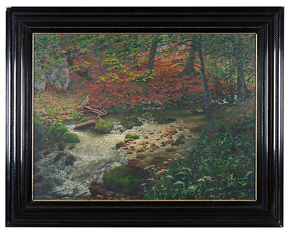GEORG WELLER. Autumn forest, dated 1927. Art - Paintings - Auctionet
