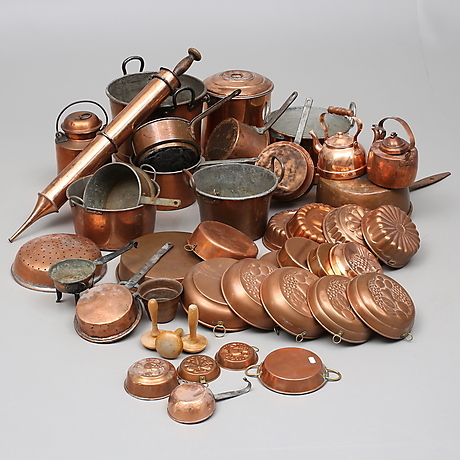 COPPER OBJECTS, large A Collection. Silver & Metals - Pewter, Brass ...