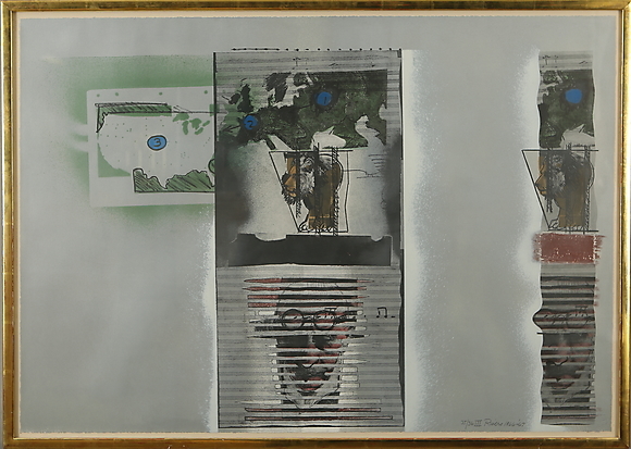 LARRY RIVERS. "Stravinsky III", färglitografi, signerad samt daterad ...