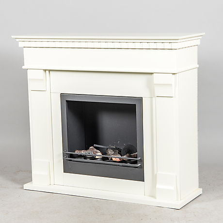 OPEN STOVE, white lacquered, 2000s. Furniture - Other - Auctionet