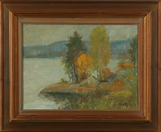 PAUL PILTZ. olja på pannå, signerad och daterad. Konst - Måleri - Auctionet