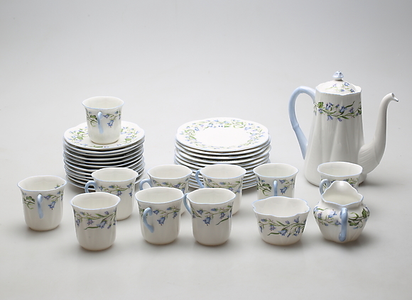COFFEE SET, 25 pieces, porcelain, Shelly, England. Ceramics & Porcelain ...
