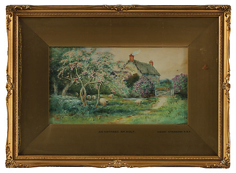 HENRY STANNARD, watercolor, sign. Art - Paintings - Auctionet
