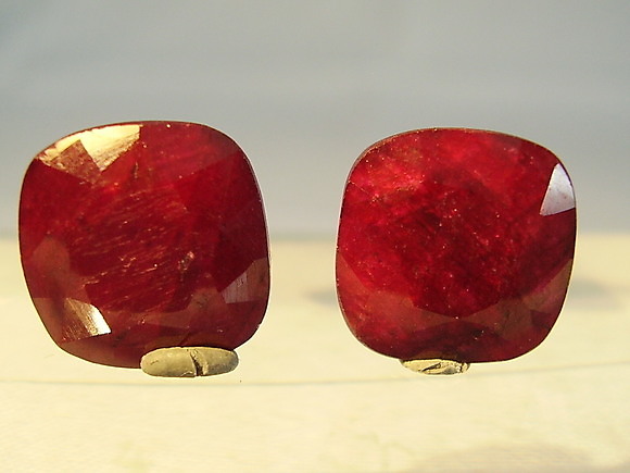 2 RUBINER 14.20 ct. MED EXPERTIS. Smycken & Ädelstenar - Ädelstenar ...
