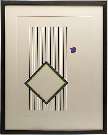 PETER FREUDENTHAL. Färglitografi, signerad 1980 och numrerad 23/50 ...