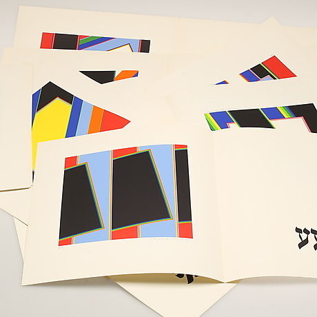 PETER FREUDENTHAL. Mapp, 10 st, serigrafier, "New York", EA signerade ...