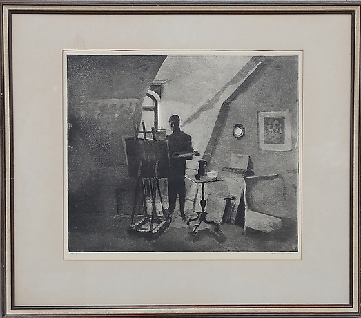 LOUIS BASTIN. Etsning, signerad och numrerad 110/310. Konst - Grafik ...