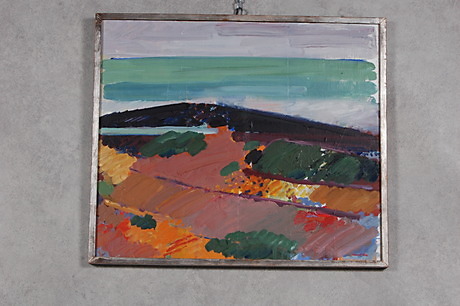 NILS MÖLLER. olja på pannå, signerad. Konst - Måleri - Auctionet