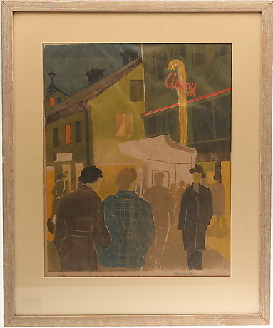 Unknown artist, color print, signed Forsberg and numbered 16/20. Art ...