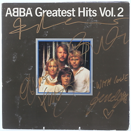 AUTOGRAPHS, ABBA, LP firmado "ABBA Greatest Hits Vol 2", con ...