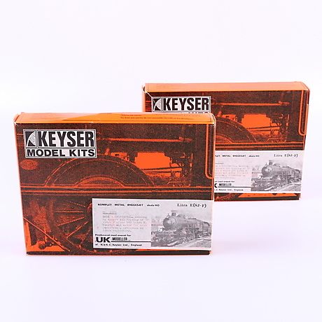 BUILDING KITS, 2 pcs. "Litra E(SJ-F)", Keyser Model Kits, 1900s. Toys ...