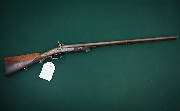 C.A FISCHER & SOHN, LÜBECK. probably KARL XV's SHOTGUN cal. 12/65 pins ...