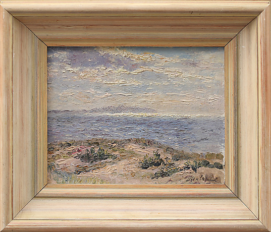 PETER EKLUND. oil on Board, probably motif from Falsterbo, signed. Art ...