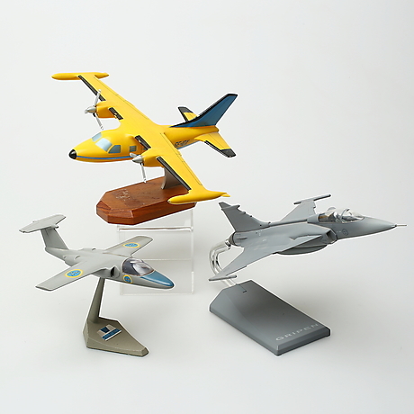 AIRCRAFT MODELS, SAAB 105, SAAB GRIPEN and high-wing plane with 2 ...