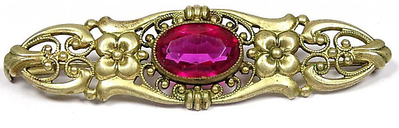 ANTIQUE BROOCH AROUND 1900, WITH A VERNEUIL RUBY. Jewellery & Gemstones ...