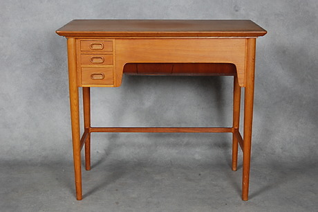 DESK with sewing machine, marked Max A Rasmussen Odense Denmark, 1960s ...