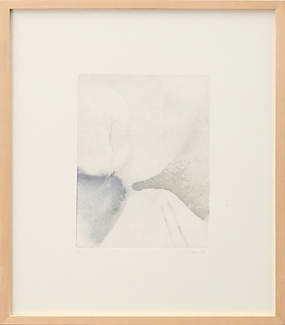 EMMA KARP, color etching, numbered 1/1, signed, dated -94. Art ...