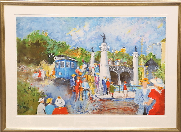 KARL HÖGLUND (1940 - ). color lithograph 144/290, signed Karl Höglund ...