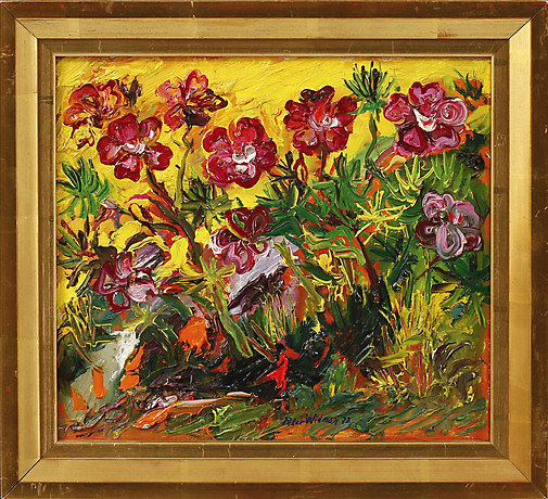 PETER WIDMAN. "Fist of blood", oil on canvas, signed and dated. Art ...