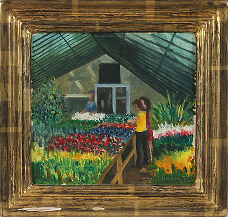 HARRY WICHMAN. Oil on Board, signed- 73. Art - Paintings - Auctionet