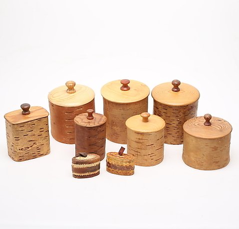 FIST BOXES with wooden lids. 9 pieces. Art - Sculptures & Bronzes ...