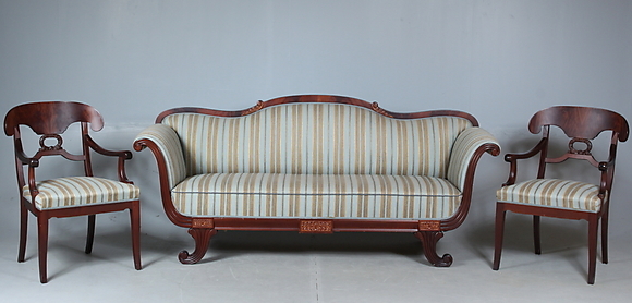 SALON GROUP, 3 parts, Karl Johan style. Furniture - Sofas & seatings ...
