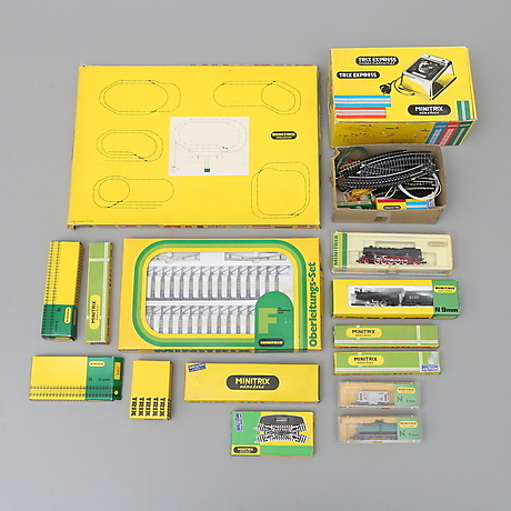 MODEL RAILWAY PARTS, in A Collection, Minitrix, locomotives, wagons ...