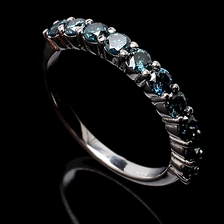 ALLIANCE RING in 14K red gold with diamonds 0.60 ct. Jewellery ...