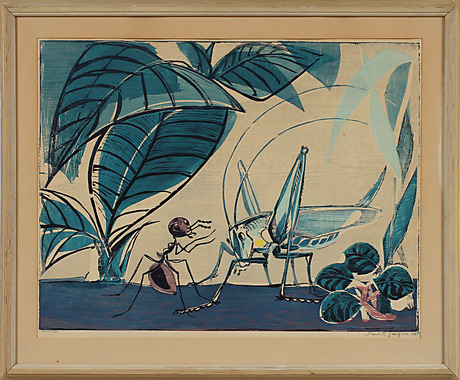 PAUL RENE GAUGUIN. Color lithograph, signed and numbered 205/280. Art ...
