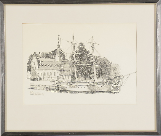 CLAES FOLCKER. Färglitografi. Konst - Grafik - Auctionet