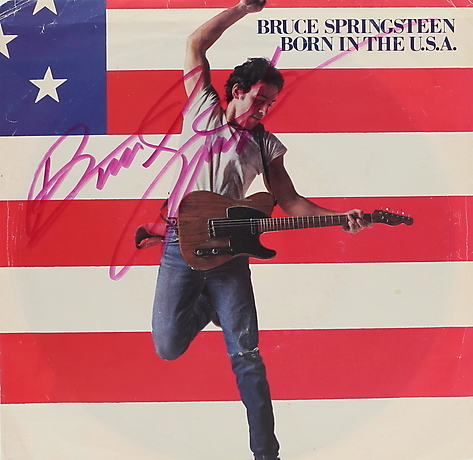 AUTOGRAPH. BRUCE SPRINGSTEEN, AMERICAN MUSICIAN B. 1949, ON SIGNED BORN ...