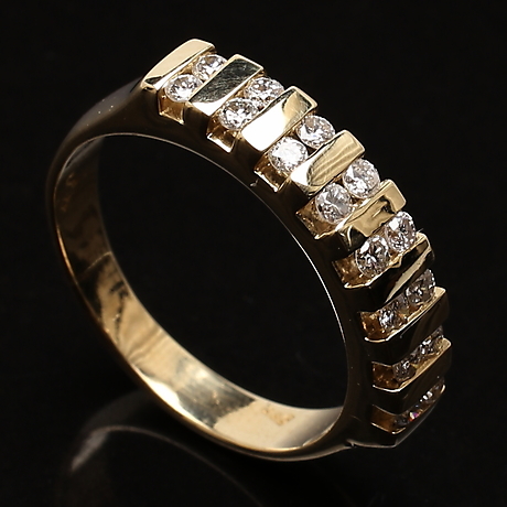 ALLIANCE RING in 14K red gold with diamonds 0.34 ct. Jewellery ...