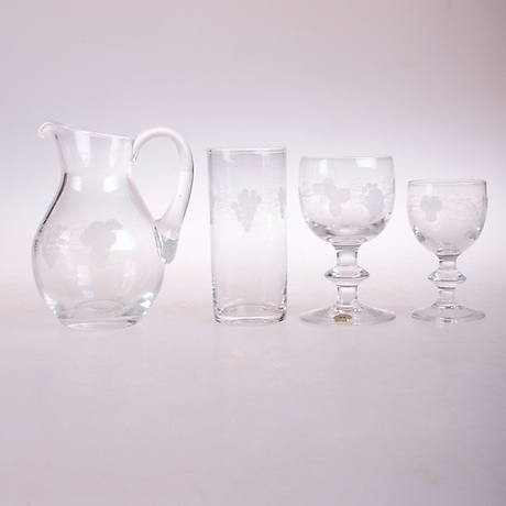 GLASSWARE PARTS, 15 pieces, Reijmyre. Glass - Tableware - Auctionet