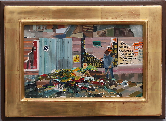 HARRY WICHMANN. Street sweeper, signed and dated 1967, oil on Board ...