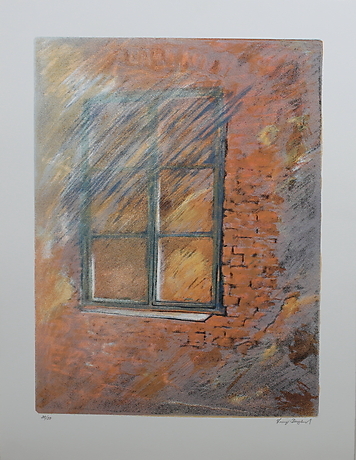 CONNY BERGLUND. The window. Color serigraphy. Signed. 28/50. Art ...