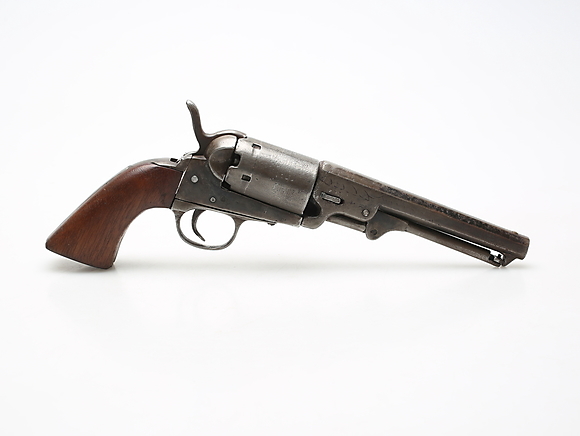 BLOCK REVOLVER, Belgian, Colt pocket, 1800s. Weapons & Militaria - Guns ...