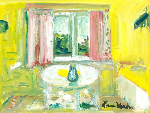 LARS HERDER. Interior, oil on Board, signed. Art - Paintings - Auctionet